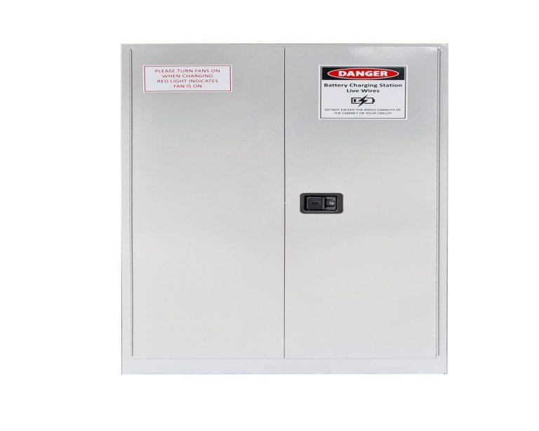 12 Station Lithium-ion Battery Charging Cabinet – Hazmat Cabinets